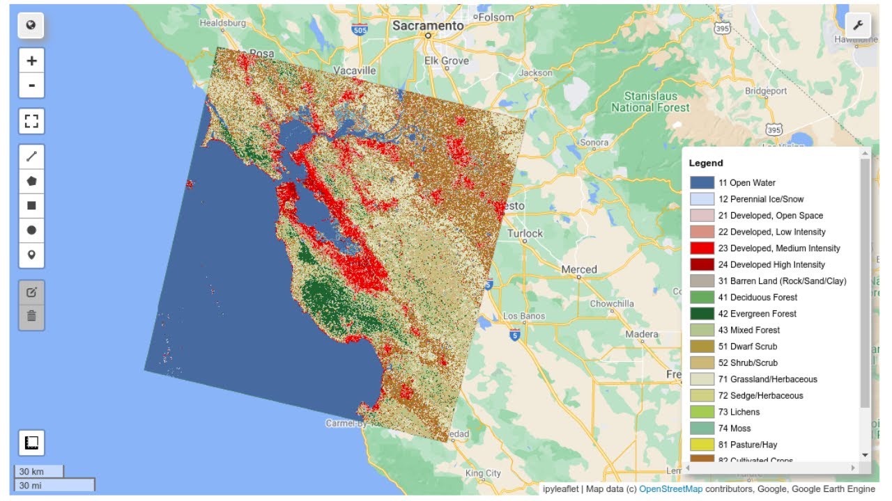 GEE Clip #32 - Machine Learning with Earth Engine - Supervised Classification - YouTube