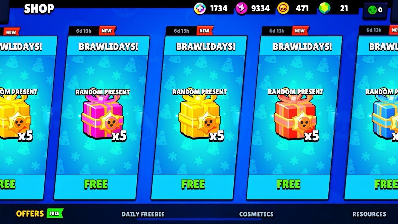 😍AMAZING BRAWLIDAYS GIFTS IS HERE!!!🎁🎁🎁| Brawl Stars - YouTube