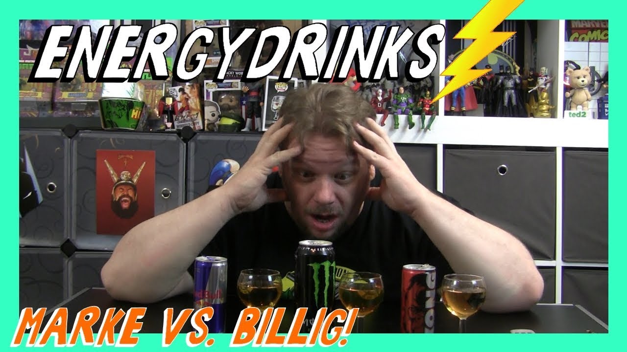Marke vs. Billig - Energydrinks Monster Red Bull und Kong Strong - Test ...