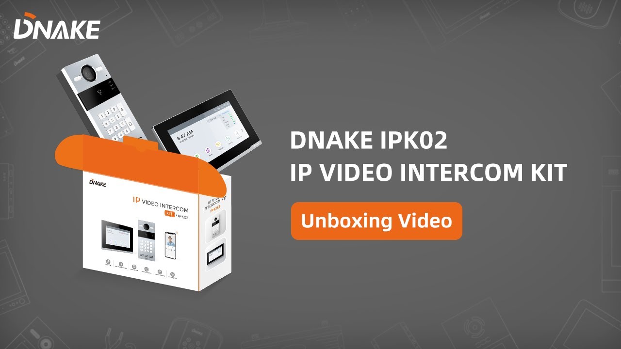 DNAKE IP Video Intercom Kit IPK02 Unboxing - YouTube
