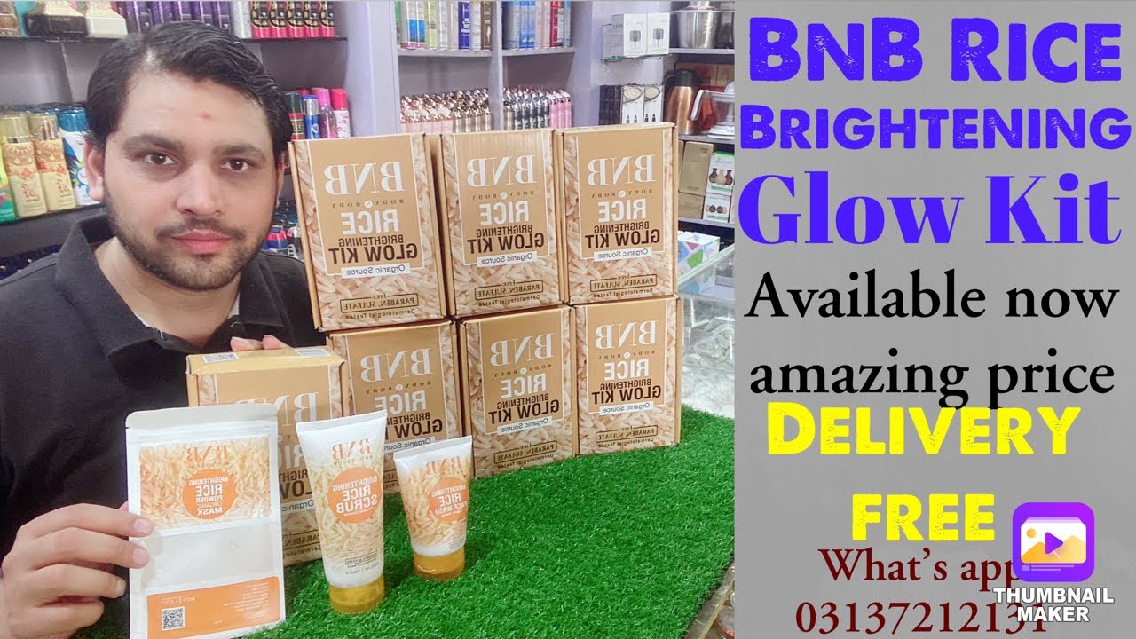 BnB Rice Brightening Glow kit available now ….. amazing price 1 ...