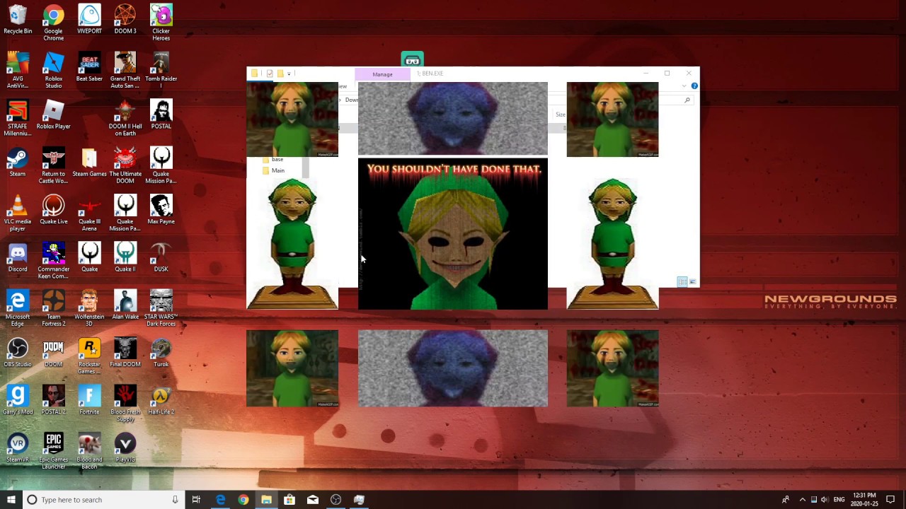 Playing Ben.exe Games (Bad Folder) - YouTube