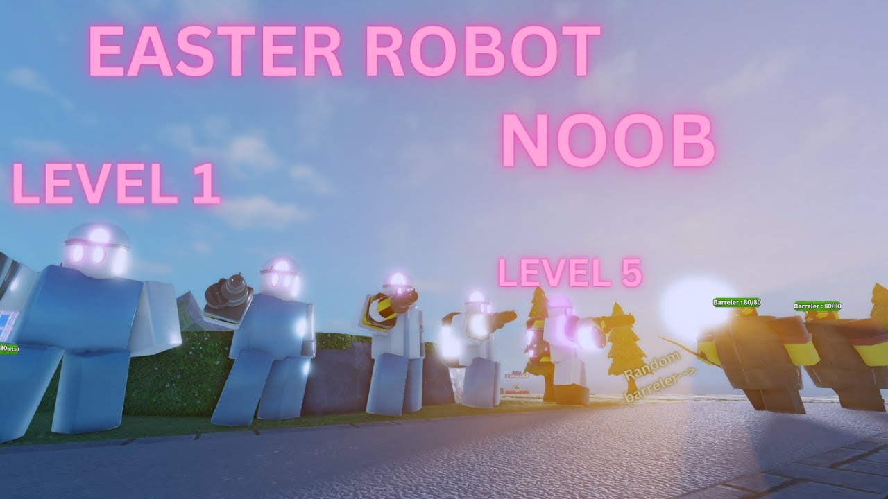 EASTER ROBOT NOOB SKIN SHOWCASE (LAST LEVEL OF F2P BATTLEPASS) - YouTube