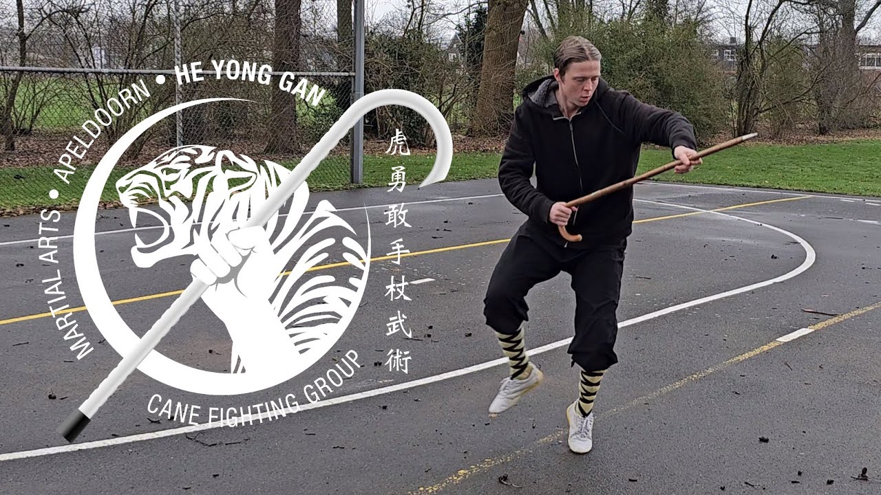 Cane Fighting: 4 Directions Jumping Drill - Martial Arts - YouTube