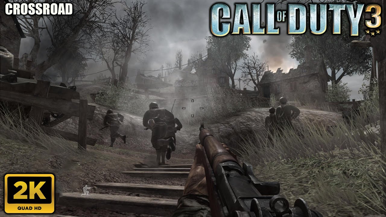 Call of Duty 3 [Part10]: Crossroads, LE BOURG ST. LEONARD, France ...