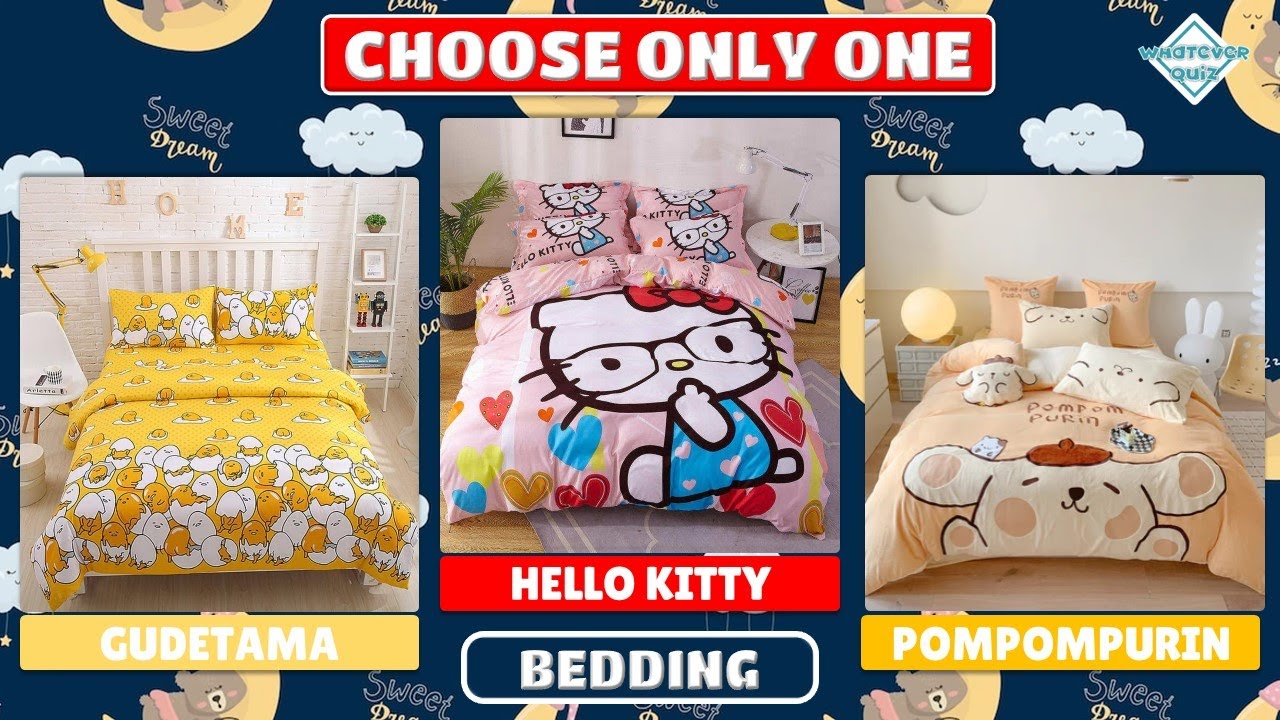 Choose Only One💛Gudetama🎀Hello Kitty🧡Pompompurin🌟Sanrio Edition - YouTube