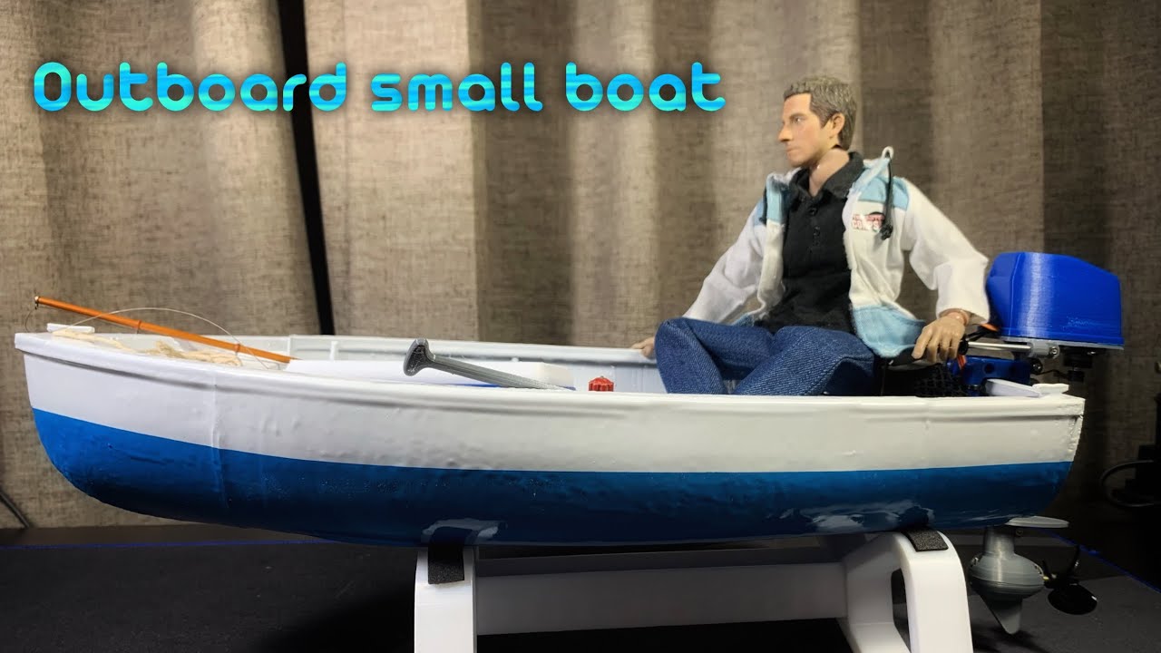 RC outboard small boat build 遙控 船外機小船組裝 - YouTube