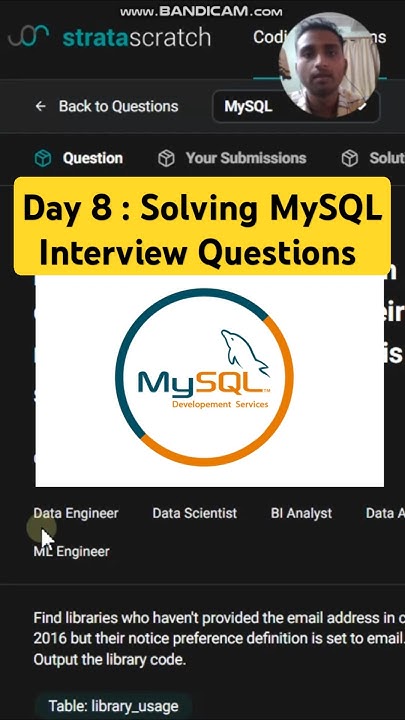 Day 8 Mysql Interview Prep And Operator Shorts Coding Mysql Python Youtube