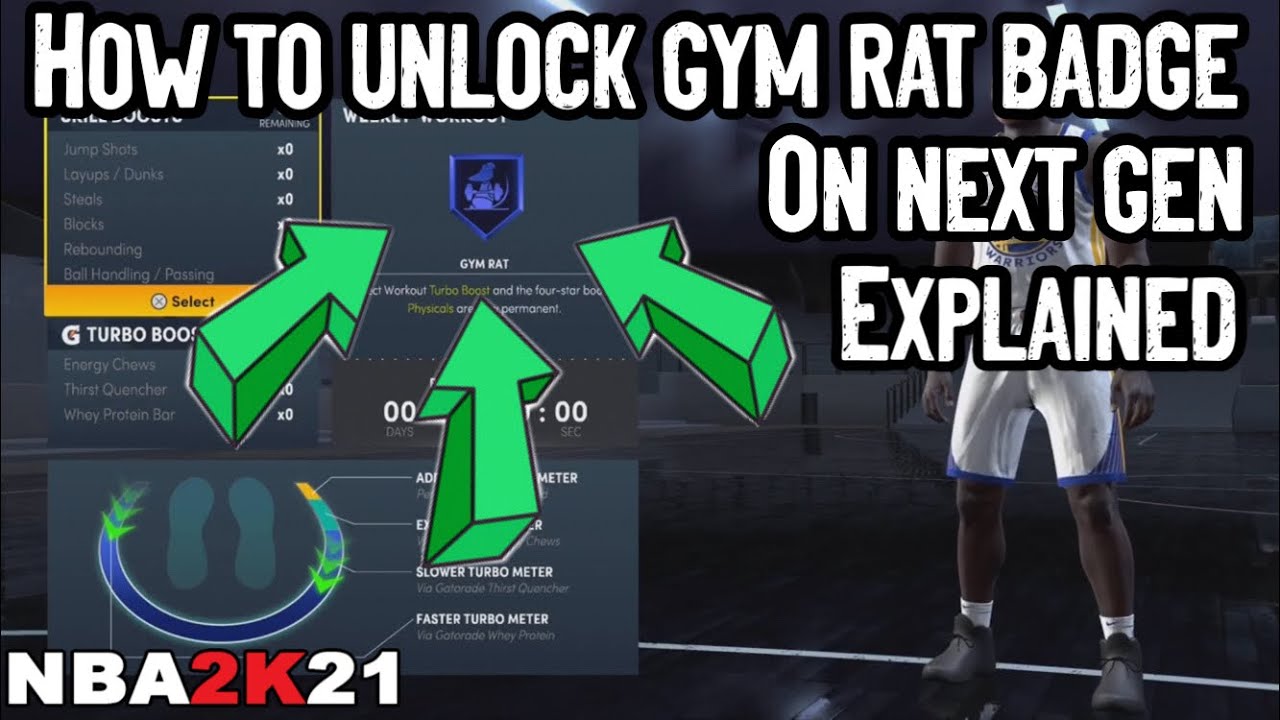 HOW TO GET GYM RAT BADGE IN NBA2k21 NEXT GEN EXPLAINED IN 5 MINUTES ...