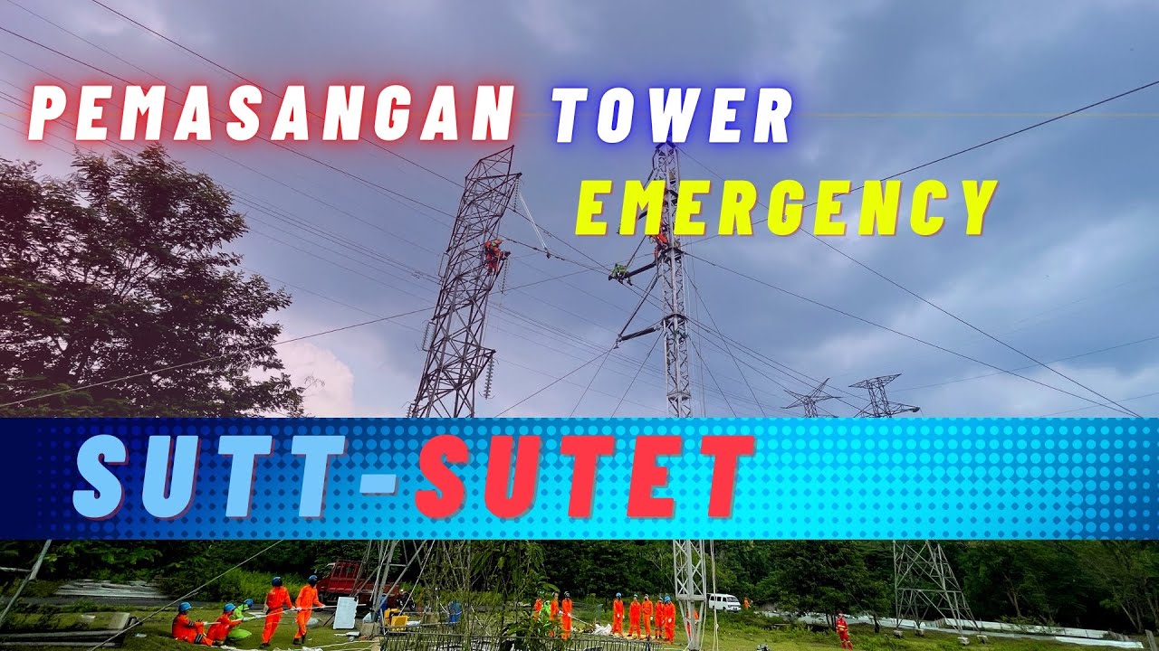 Install emergency line on 150 kv power lines [ Tower Emergency ...
