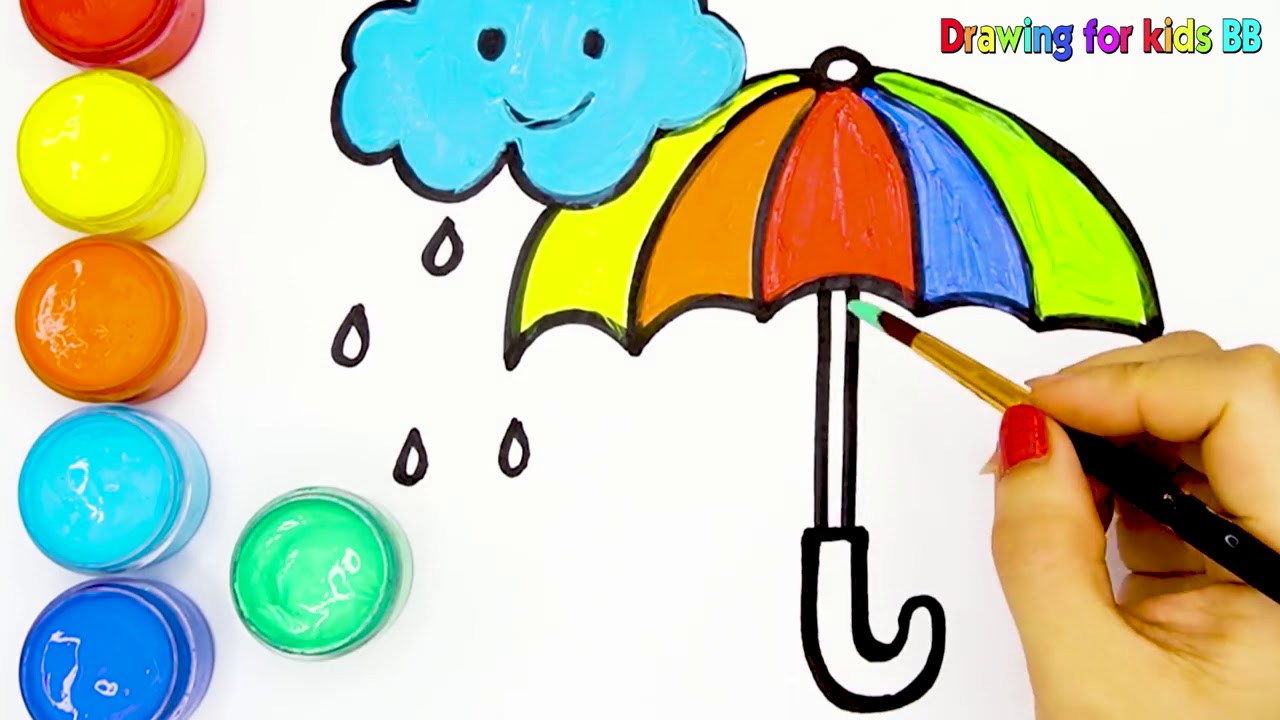 Şemsiye Boyama ve Çizimi - YouTube