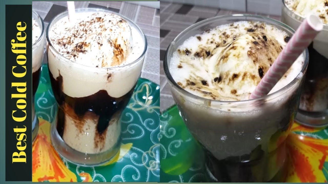 How to make frothy cold coffee || restaurant style cold coffee - YouTube