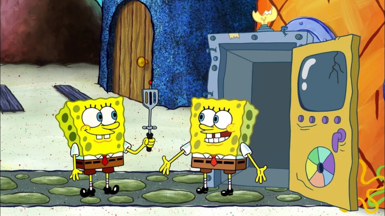SpongeBob Meets his Past Self (official version) - YouTube
