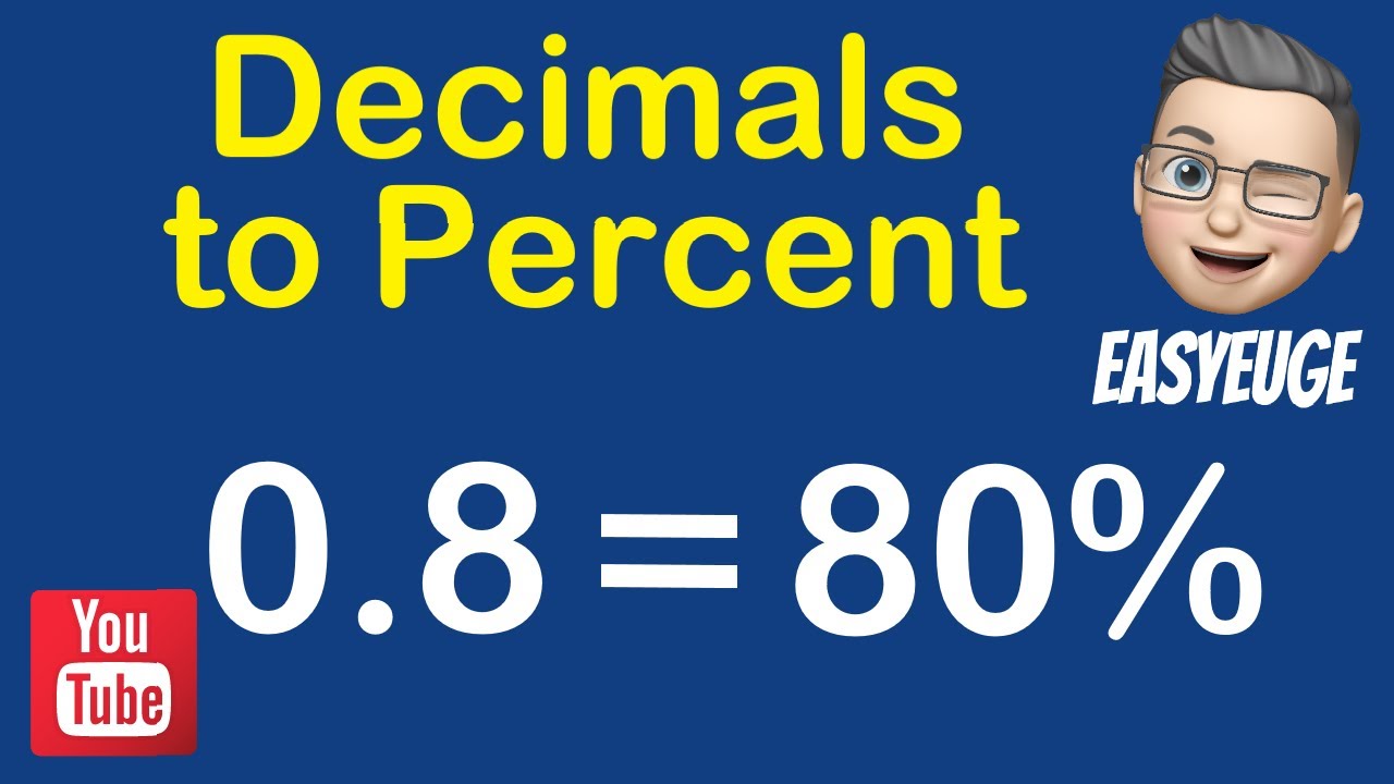 Convert Decimals to Percentages, How to Convert Decimals to Percent ...