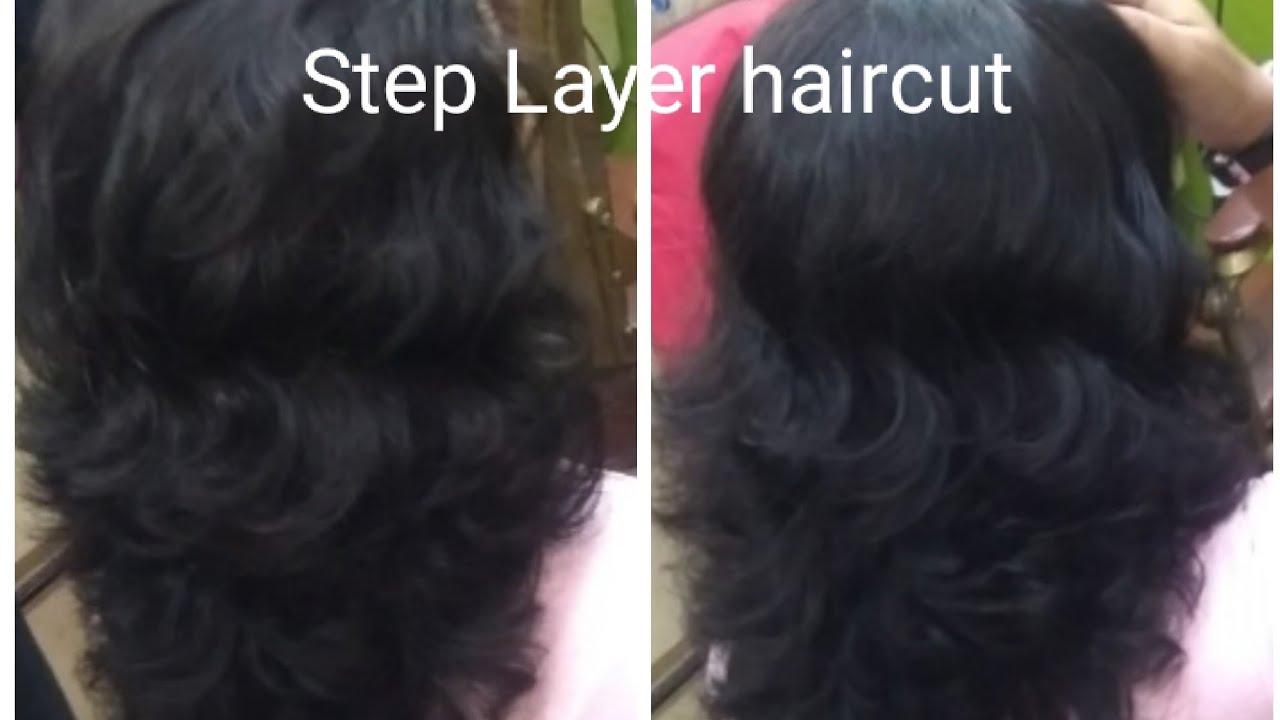 Step Layer mixture haircut 💇 - YouTube