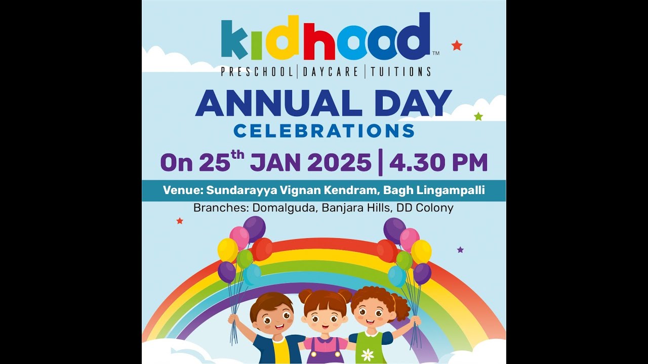 Kidhood Pre School ll Annual Day Celebrations 2025 ll LIVE - YouTube