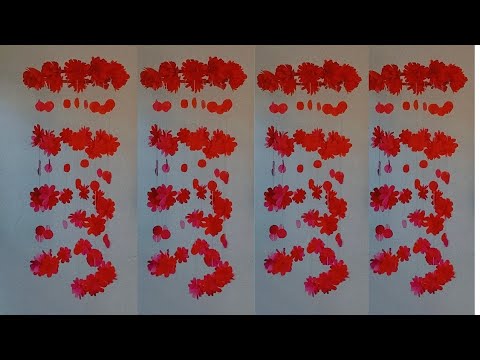 DIY Jhumar making -paper Jhumar -Wall hanging craft -Jhumar Design for ...