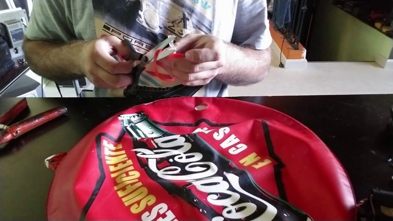 Hanging inflatable of coke cola modifying - YouTube