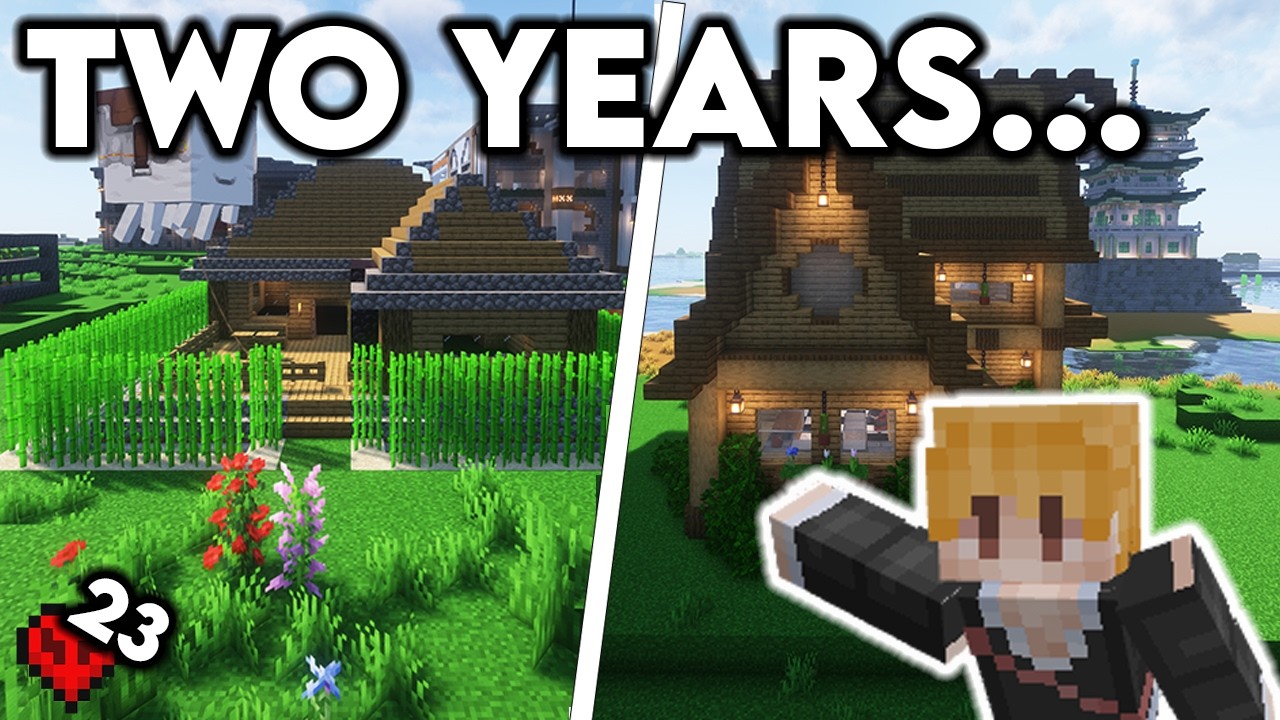 Remaking My First Minecraft House 2 Years Later... - YouTube