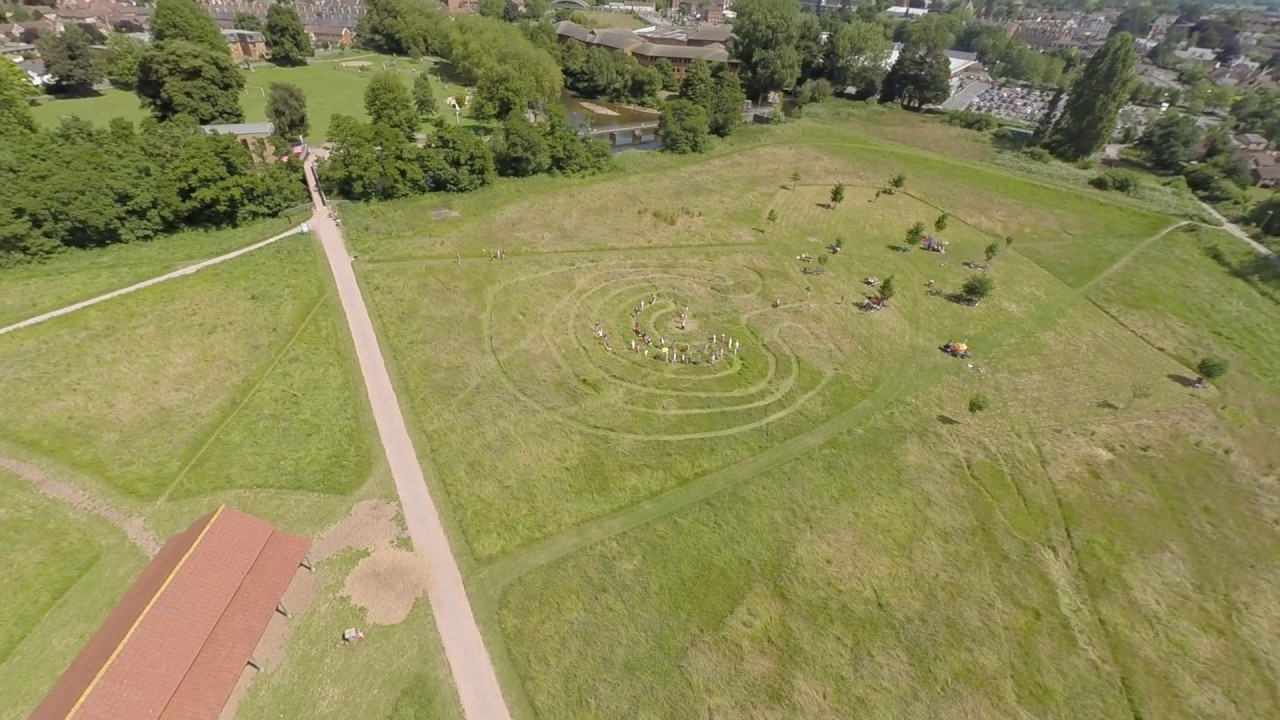 Labyrinth at Longrun Meadow - YouTube