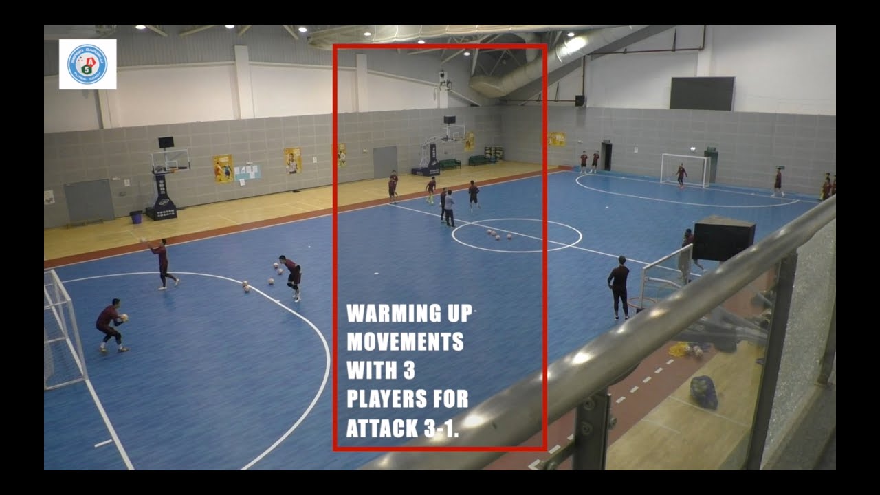 FUTSAL TRAINING 3-1 ATTACK MOVEMENTS - Formasi Futsal Attack 3-1| フットサル ...