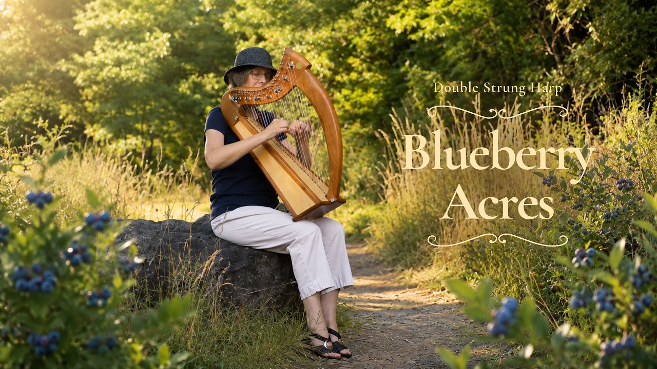 Blueberry Acres for double strung harp - YouTube