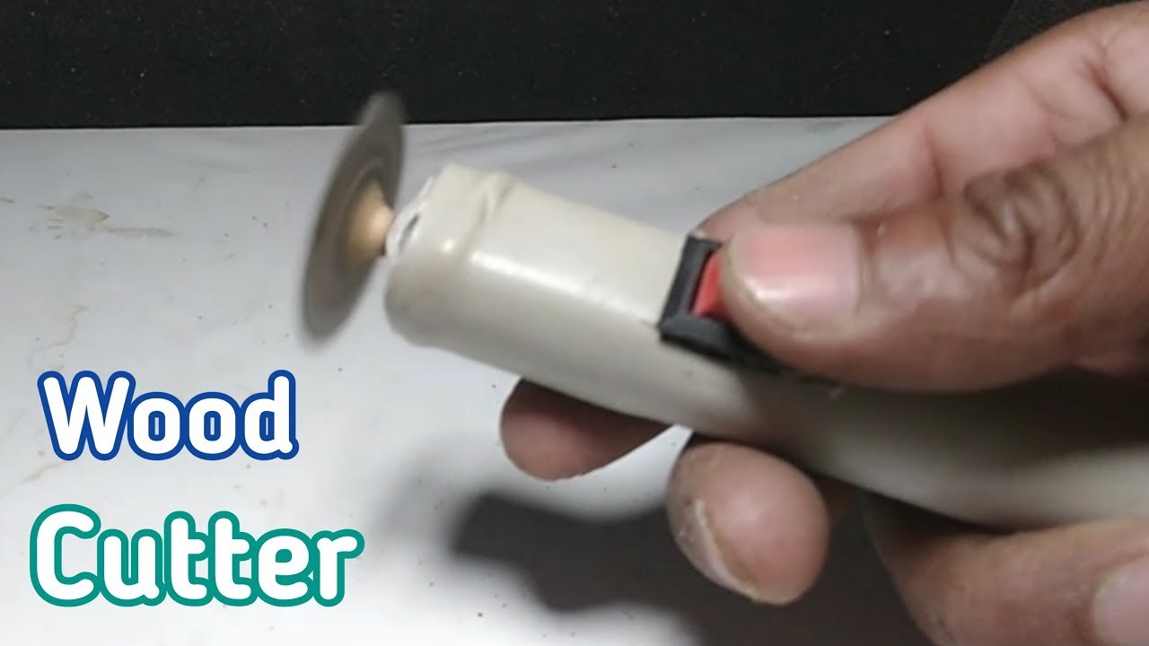 How to make a mini Wood cutter at home with PVC & DC Motor - YouTube