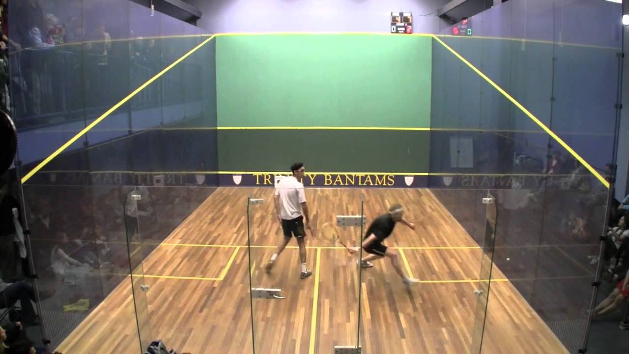 Men's College Squash: 2013 Pool Trophy Final (Game 3) - YouTube