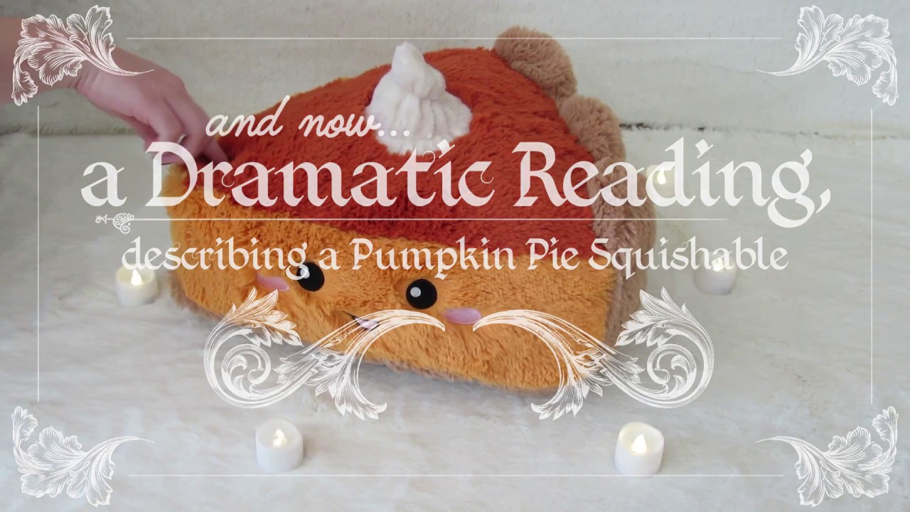 A Dramatic Reading, Describing a Pumpkin Pie Squishable - YouTube