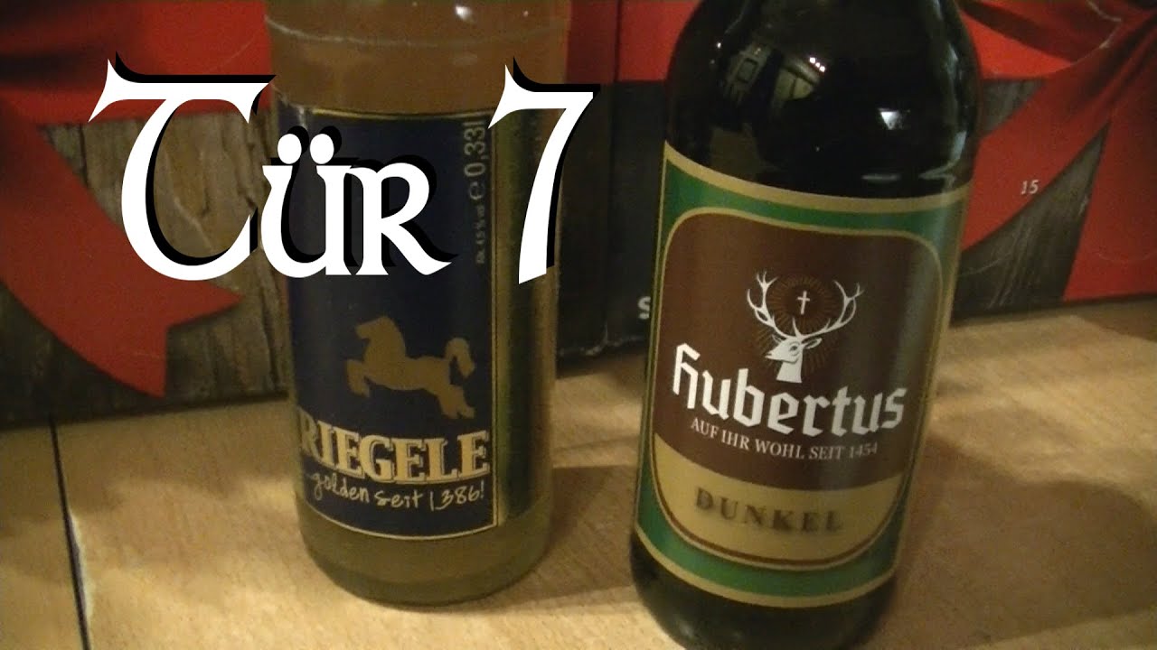 Bieradventkalender Tür 7: Riegele golden vs. Hubertus Dunkel (BiV #37 ...