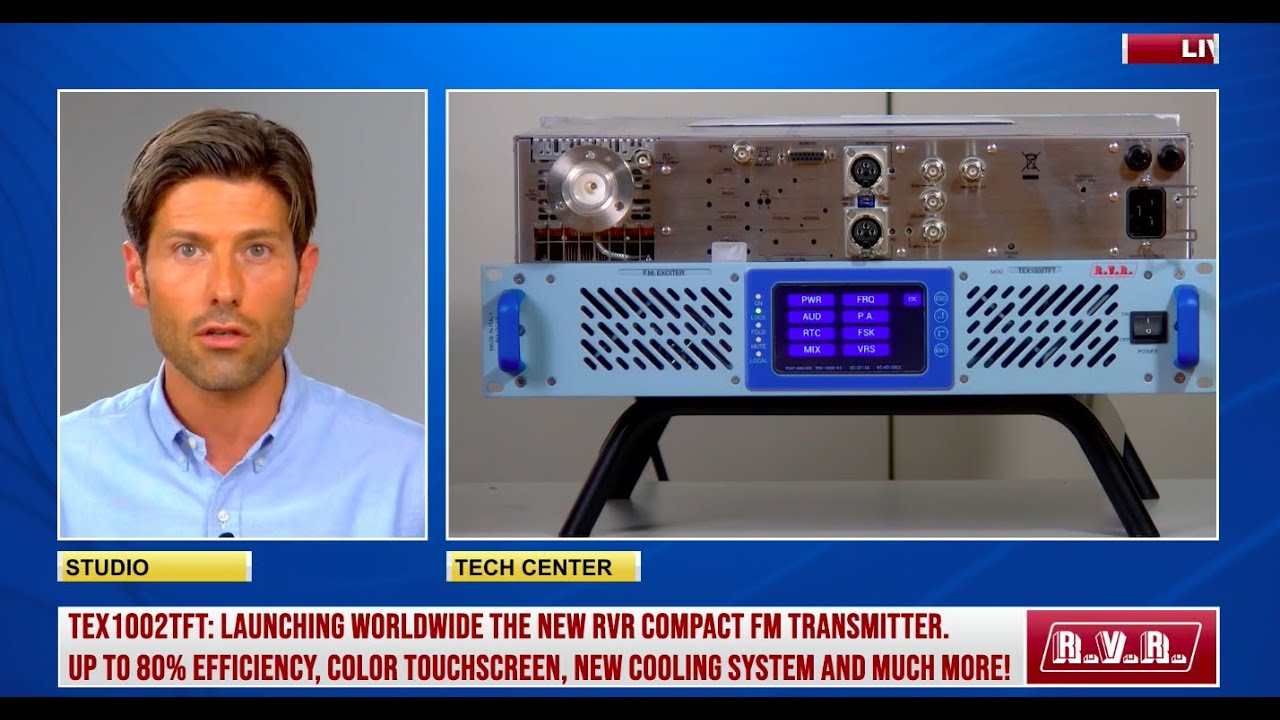 NEW TEX1002TFT FM Transmitter. - YouTube