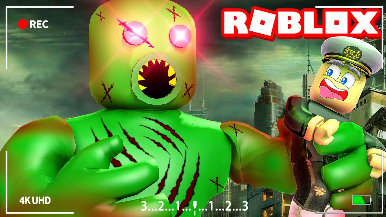 GIANT ZOMBIE tries to EAT ME in ROBLOX - YouTube
