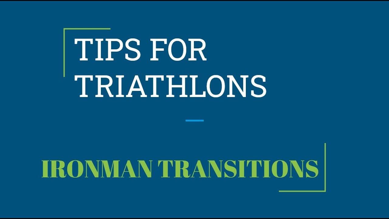 SET THE PACE TRIATHLON // TIPS // FULL IRONMAN and 70.3 TRANSITIONS ...
