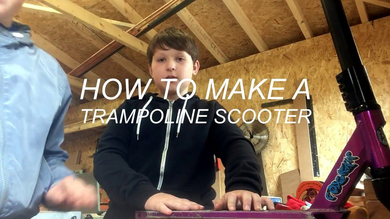how to make a trampoline scooter (tutorial) - YouTube