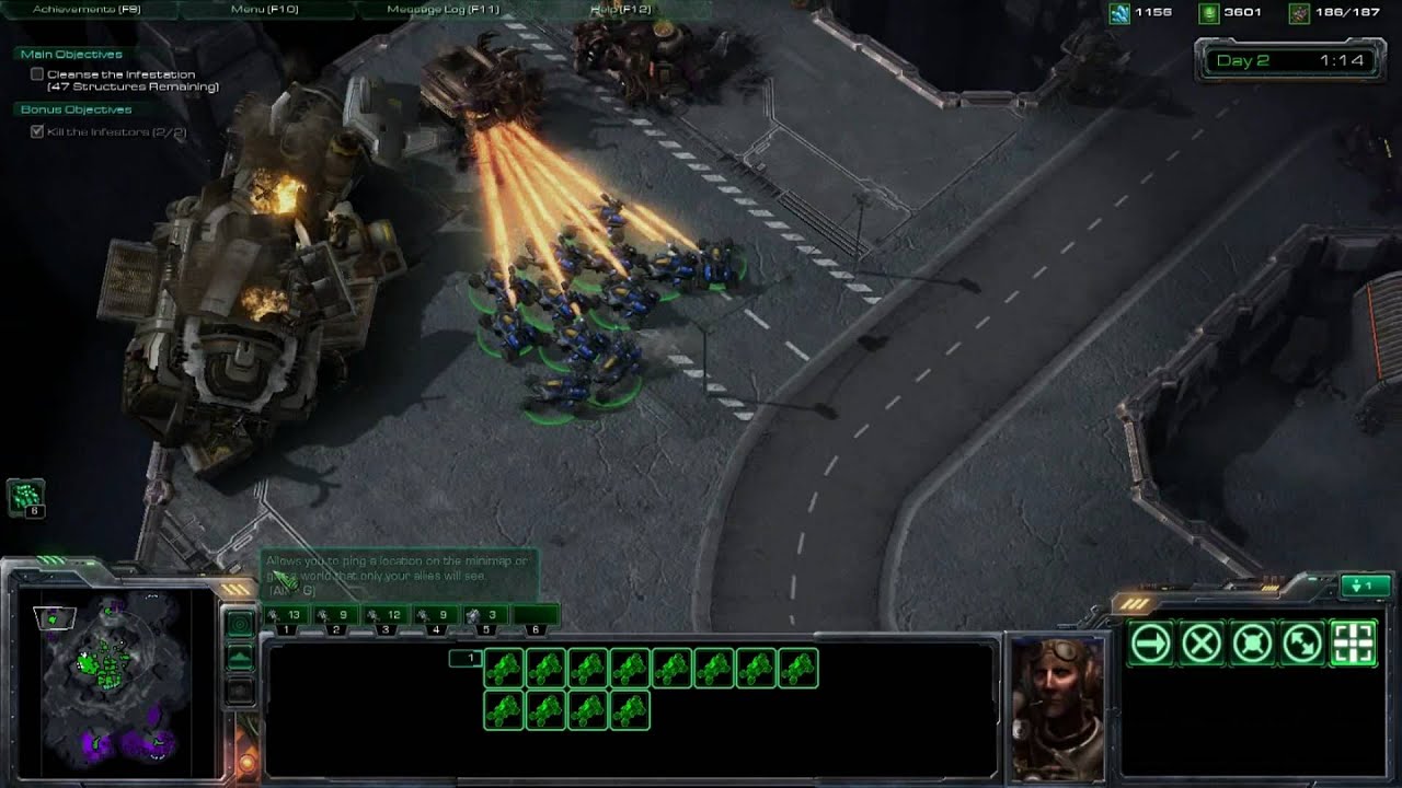 Starcraft 2 campaign walk through HD: part 18 - YouTube