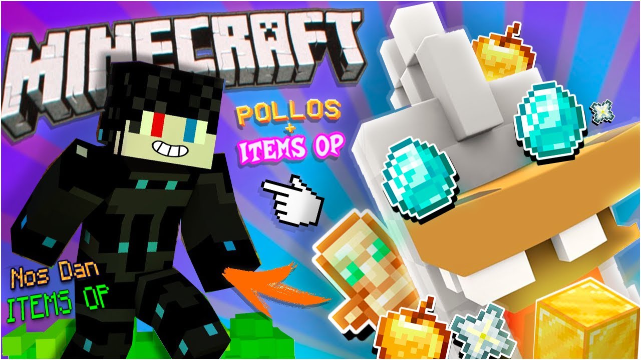 Minecraft pero los pollos dan item OP - YouTube