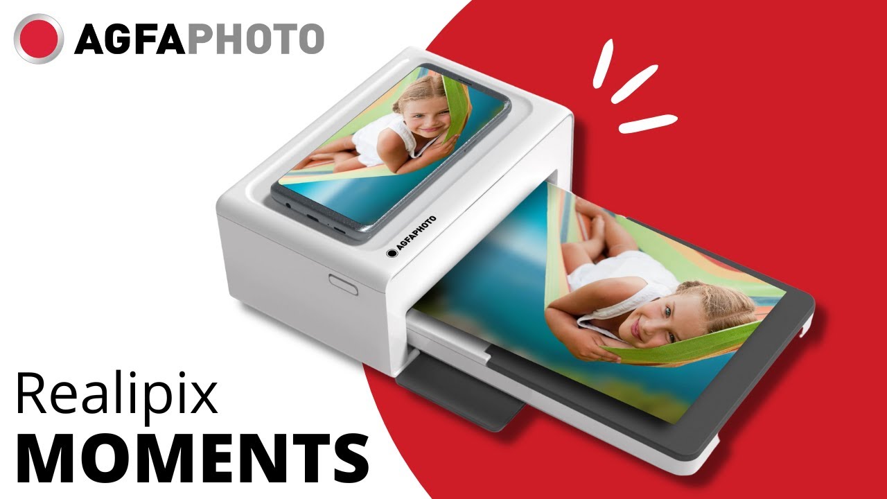 AGFAPHOTO Photo Printer REALIPIX MOMENTS - YouTube