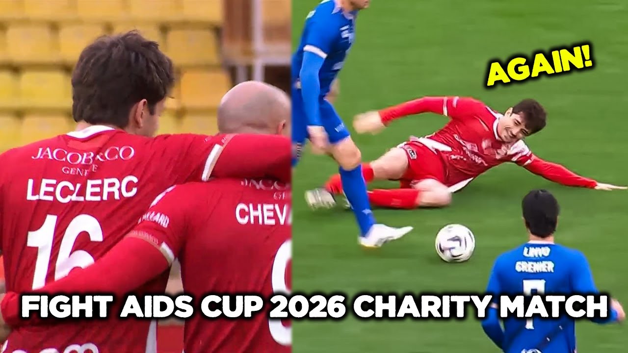 Charles Leclerc Plays Football in the Fight Aids Cup 2026 Charity Match ...