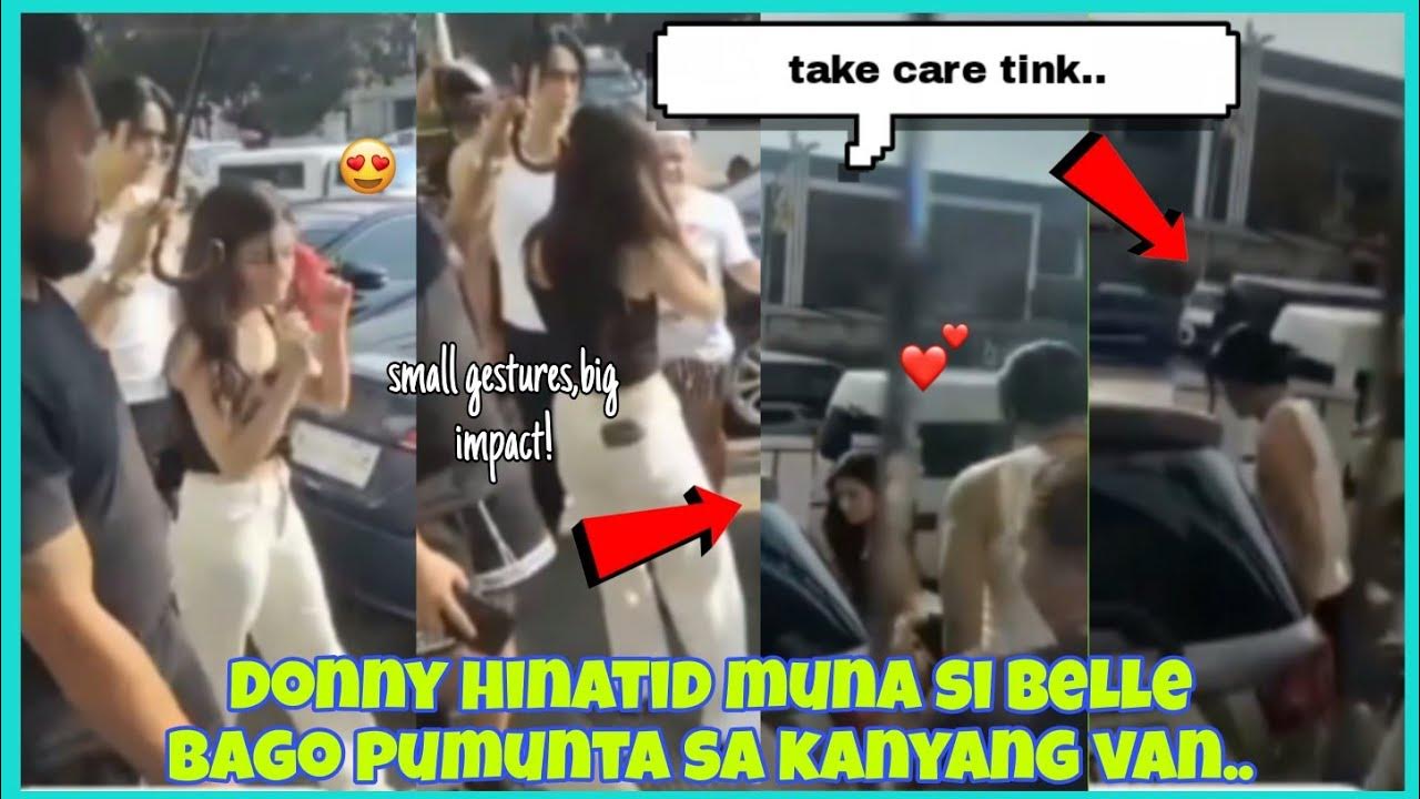 DONNY hinatid si BELLE sa sasakyan nito| Nag iwan ng kilig sa lahat-himlay na - YouTube