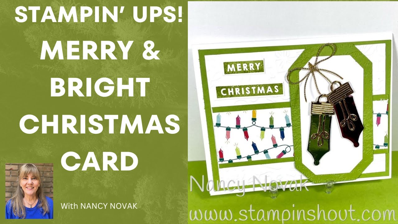 Merry & Bright Bundle: Foil Christmas Lights #2 Christmas Card. #MERRY ...