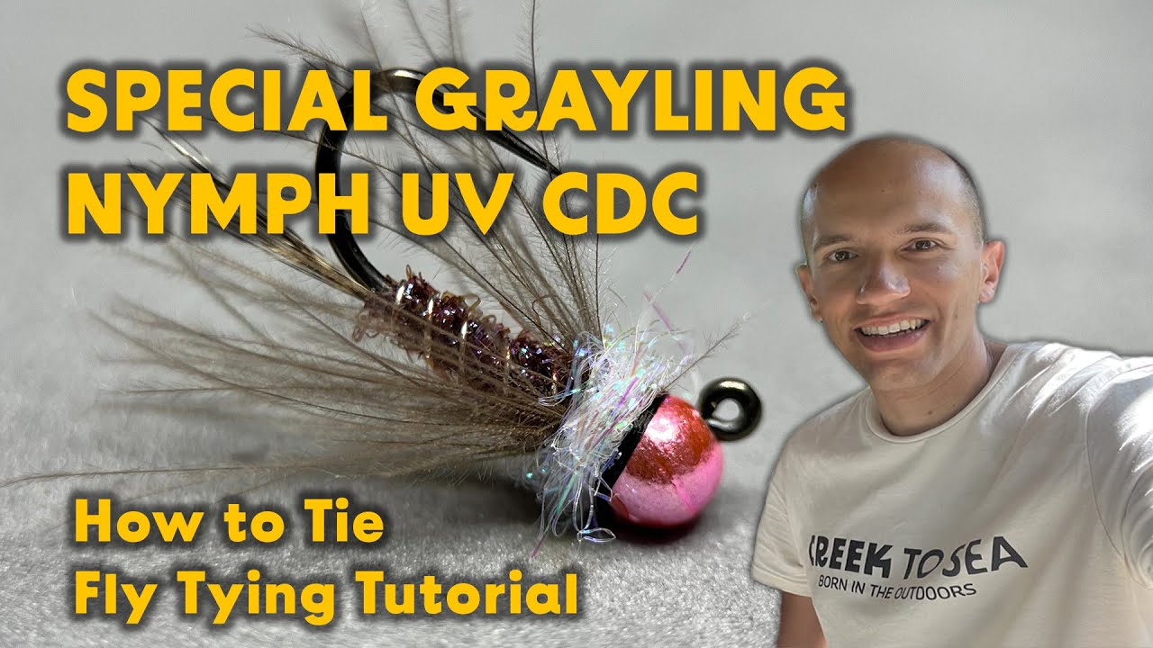 Jig Nymph Cdc & UV Special for Grayling Fly Tying tutorial dressing pattern nymphs trout ...