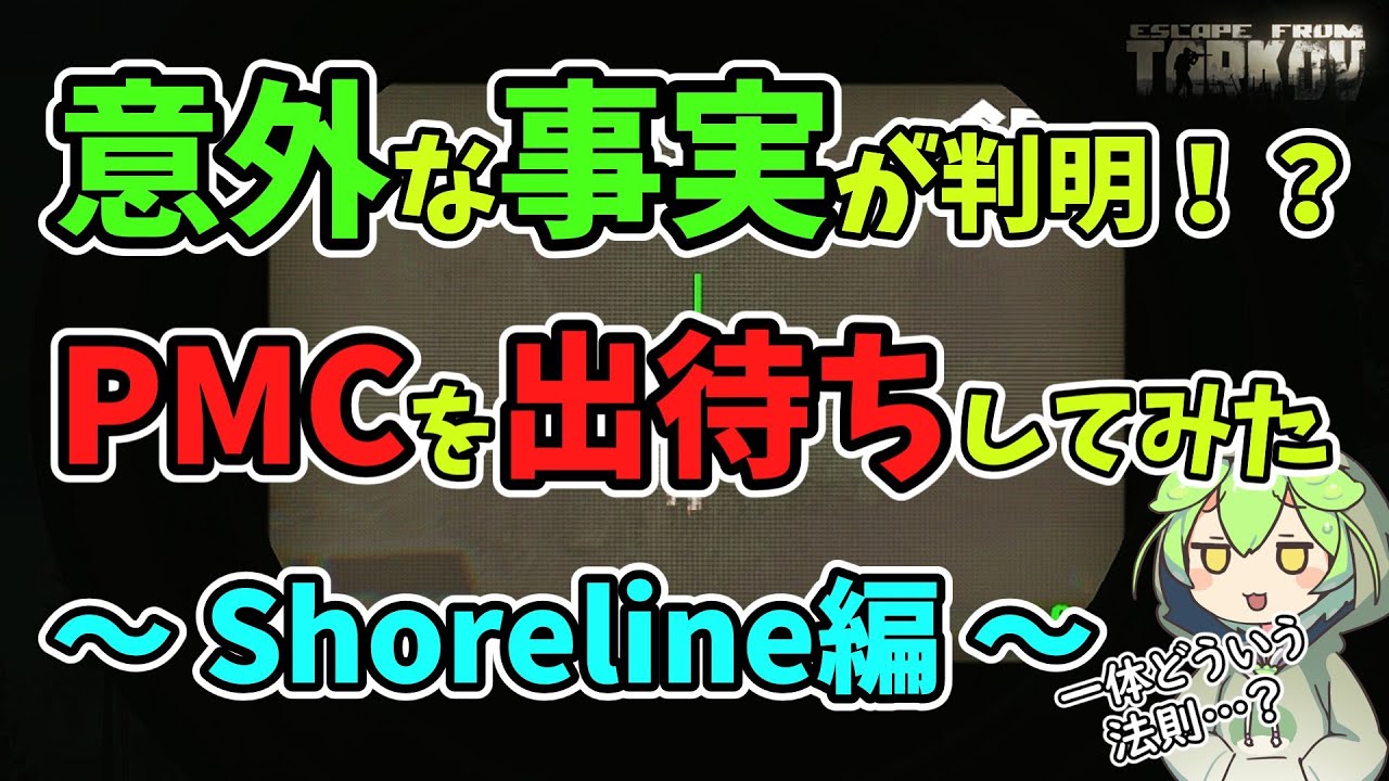 【EFT】私の予想を覆す結果が！？AIPMCを出待ちしてみました～ショアライン編～【PvE専】【ずんだもん解説】【VOICEVOX】 - YouTube