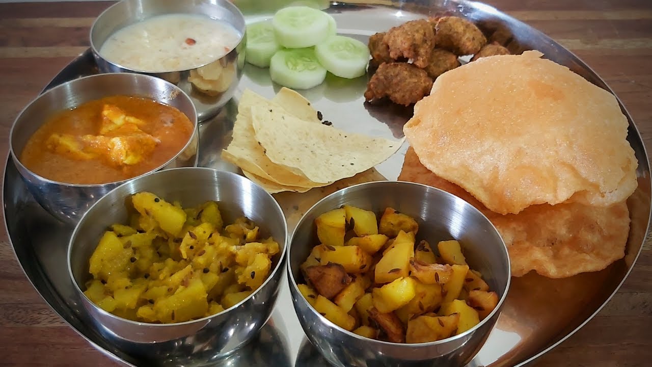 No Onion/Garlic Pure Veg Thali in just 45 min I वेज थाली की आसान रेसिपी ...