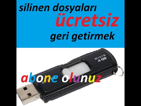 380. DERS SİLİNEN DOSYALARI ÜCRETSİZ KURTARMAK