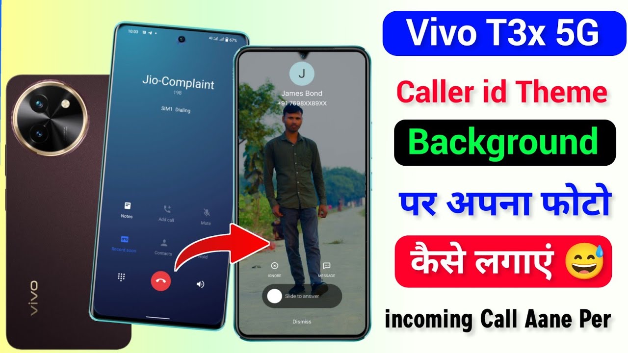 Vivo T3x 5g Change Caller Screen Background Photo | Caller id Theme Per ...