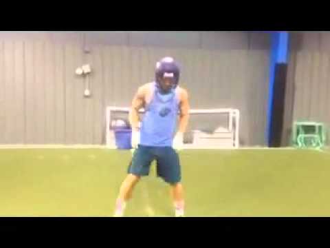 Jordan Burdue Linebacker Ball-Drill - YouTube