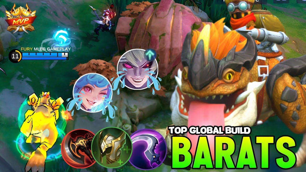 NEW META BARATS BEST BUILD 2024 JUNGLE | 100% INSANE DMG"🔥 MLBB BARATS ...