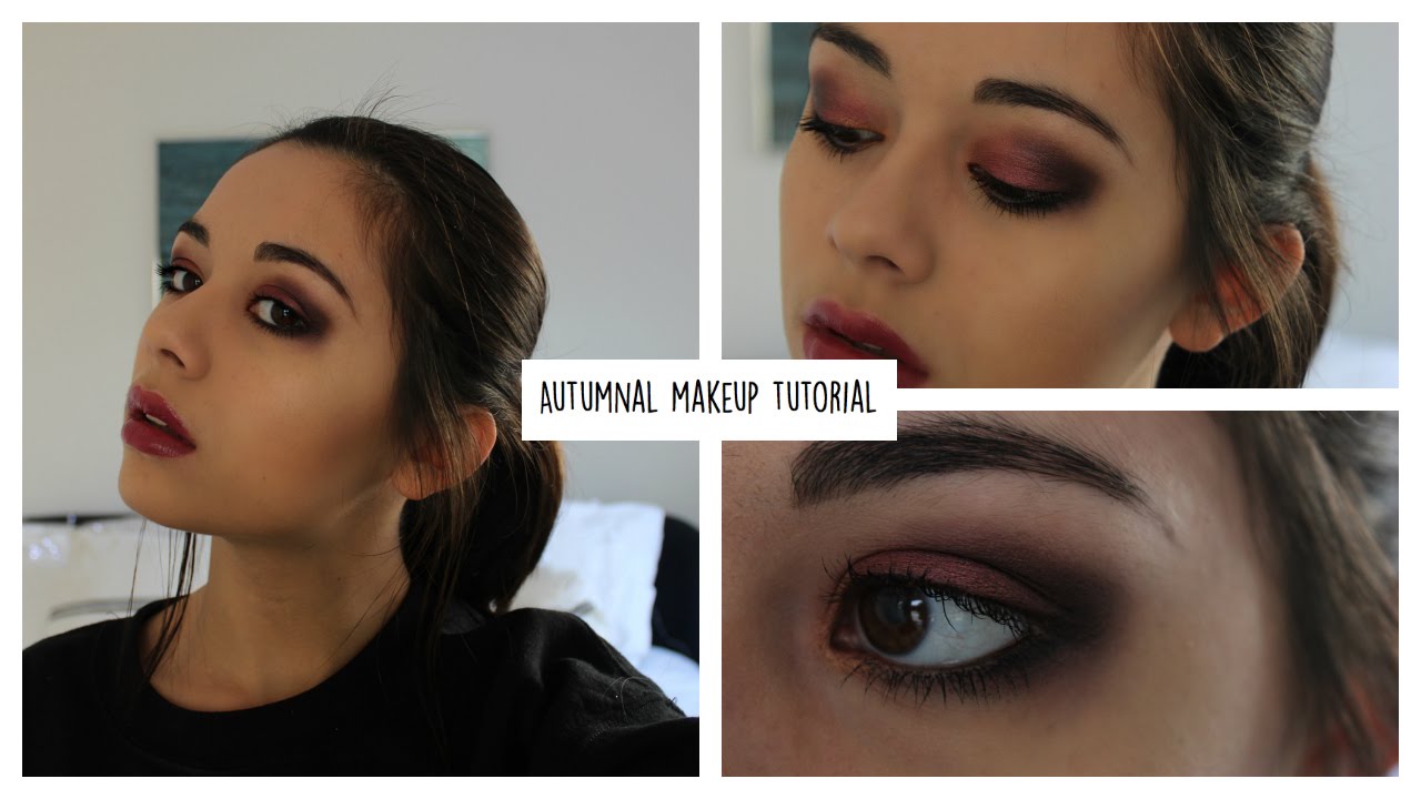 Autumn/Bonfire Night Inspired Makeup+Hair Tutorial| Noo - YouTube