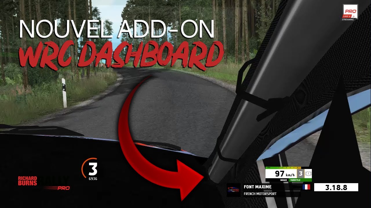 PRÉSENTATION DU DASHBOARD WRC (ADD-ON) // RBR PRO - YouTube