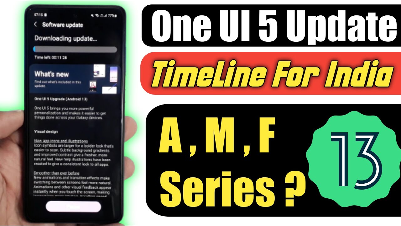 Samsung One UI 5.0 Android 13 Update | Official Timeline For Eligible ...
